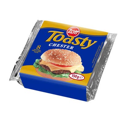 Zott Toasty Chester tavený plátkový sýr | Košík.cz