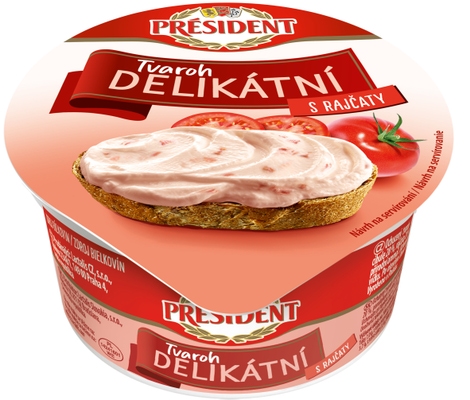 Président Delikátní Tvaroh Rajče | Košík.cz