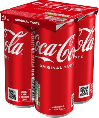 Coca-Cola Multipack, plech 4x0,33l | Košík.cz