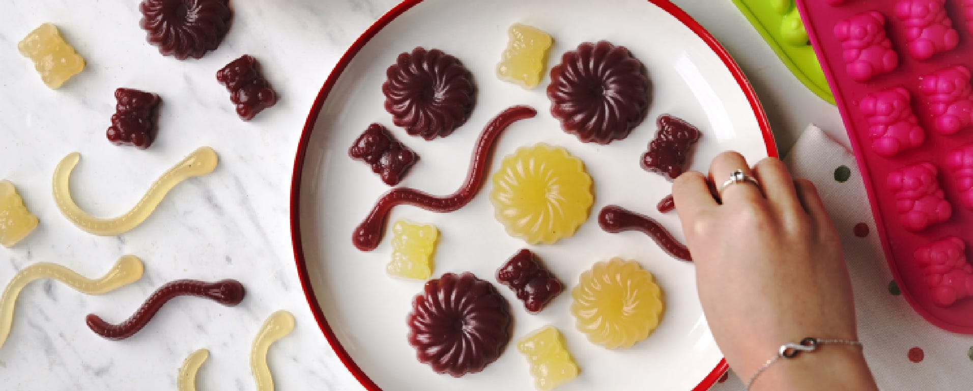Domácí želatinové bonbony plné vitamínů - recept | Košík.cz