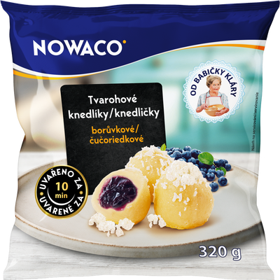 Nowaco Tvarohové knedlíky borůvkové Nowaco | Košík.cz