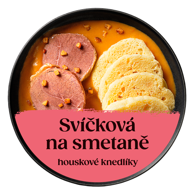 Cibule Bistro Svíčková na smetaně s houskovými knedlíky | Košík.cz
