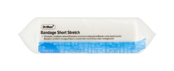 Dr.Max Bandage Short Stretch 12 cm x 5 m obinadlo s krátkým tahem 1 ks ...