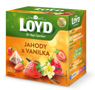 Loyd čaj jahody/vanilka pyramidový | Košík.cz
