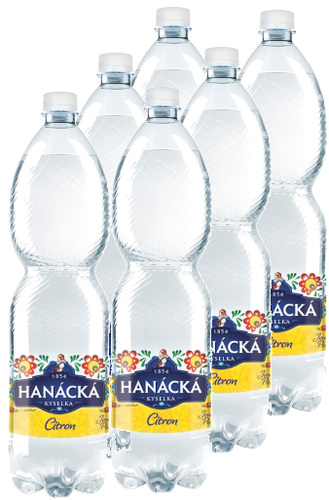 Hanácká Kyselka Minerální voda citron 6x1,5L | Košík.cz