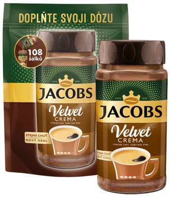 Jacobs Velvet instantní káva výhodné balení | Košík.cz